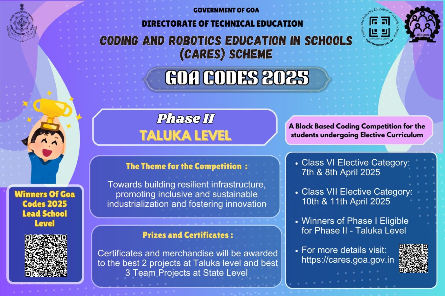 Goa Codes 2025 – CARES