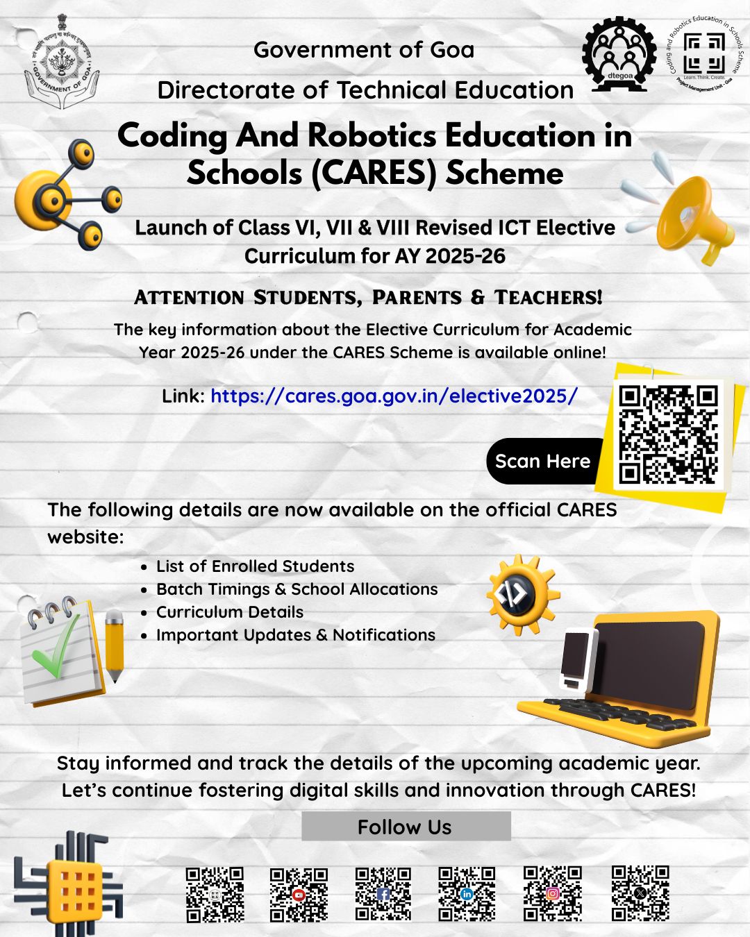 Elective Curriculum Details for Upcoming AY 2025-26 – CARES